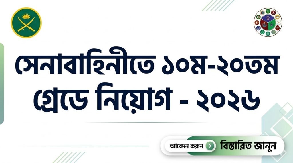 Army Civil Job Circular 2026 | বাংলাদেশ সেনাবাহিনী বেসামরিক নিয়োগ ...